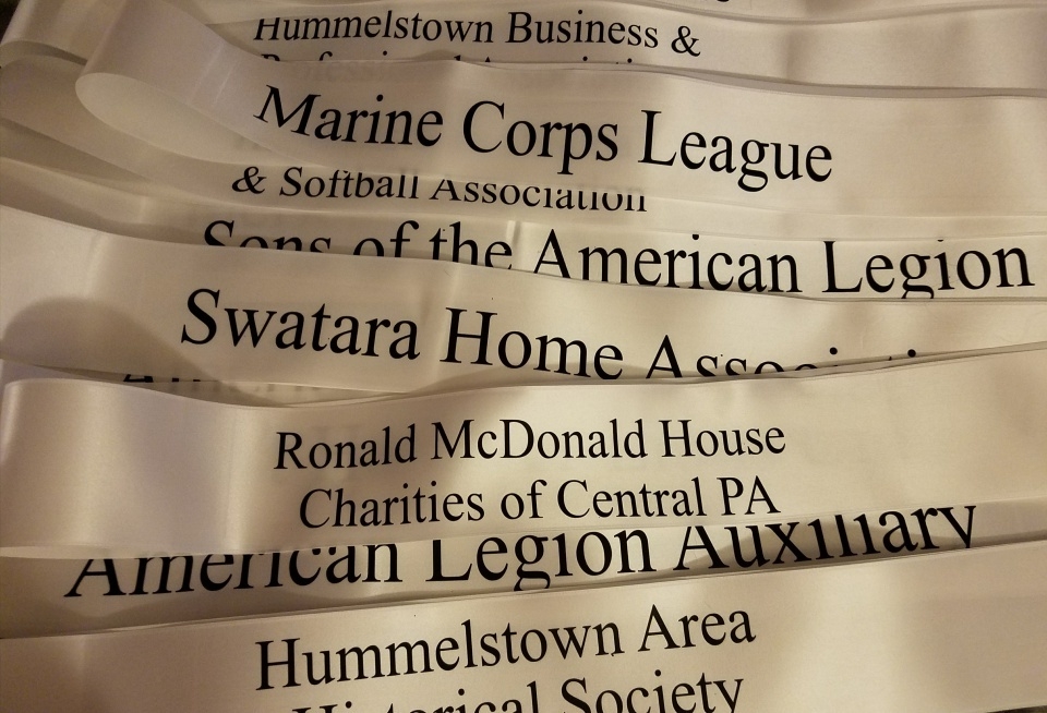 3" Economy Ribbon Satin Sash Samples – CustomSashes.com