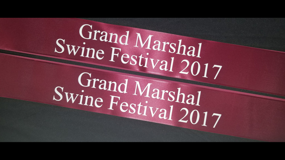 3" Economy Ribbon Satin Sash Samples – CustomSashes.com