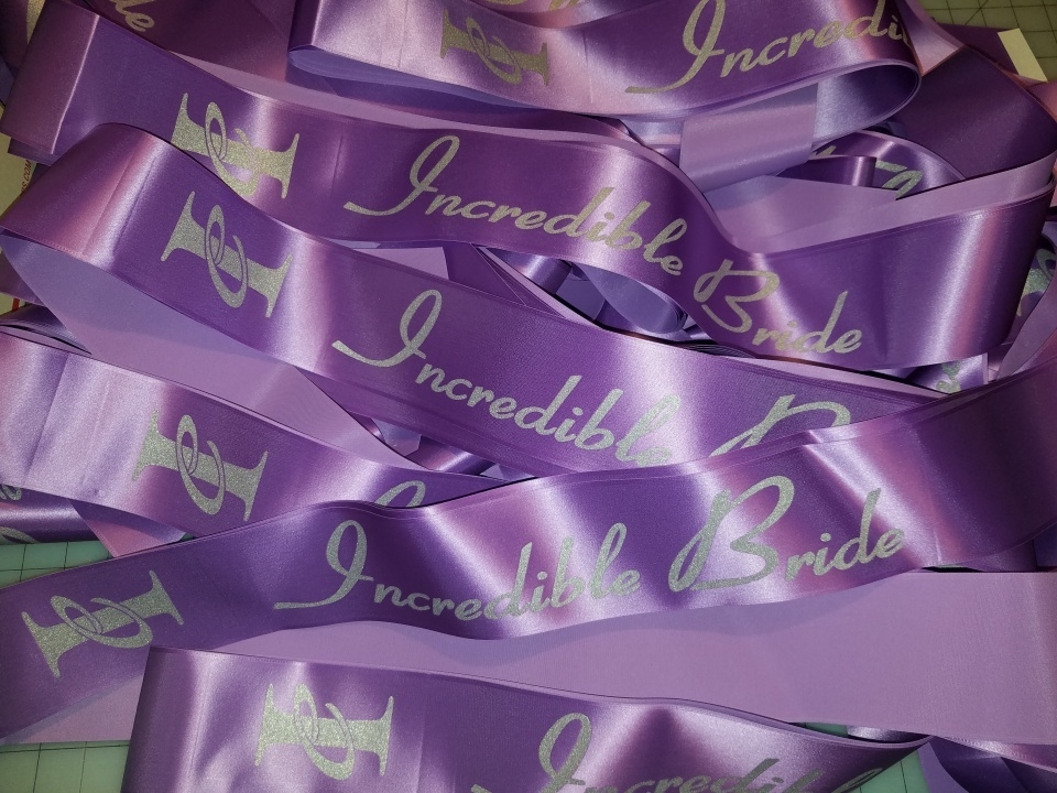 3" Economy Ribbon Satin Sash Samples – CustomSashes.com