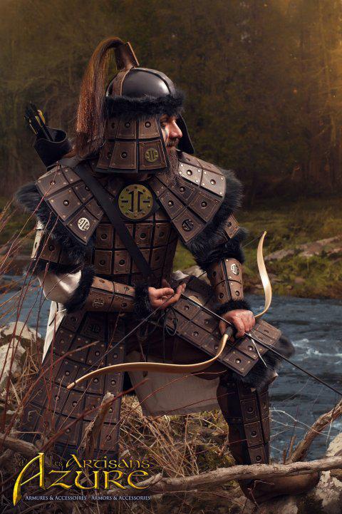 Steppe Nomad Armor Steppe Warrior Woman, Nomad, Dark …" — Image